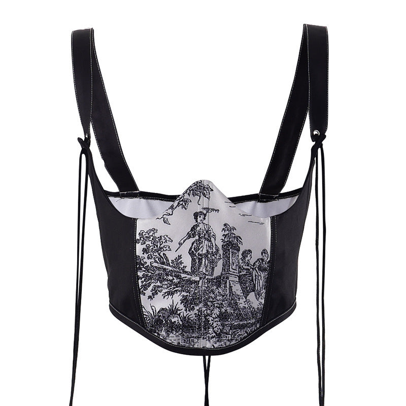 Renaissance Vinatge Underbust Corset, Medieval Gothic Tapestery Corset ...